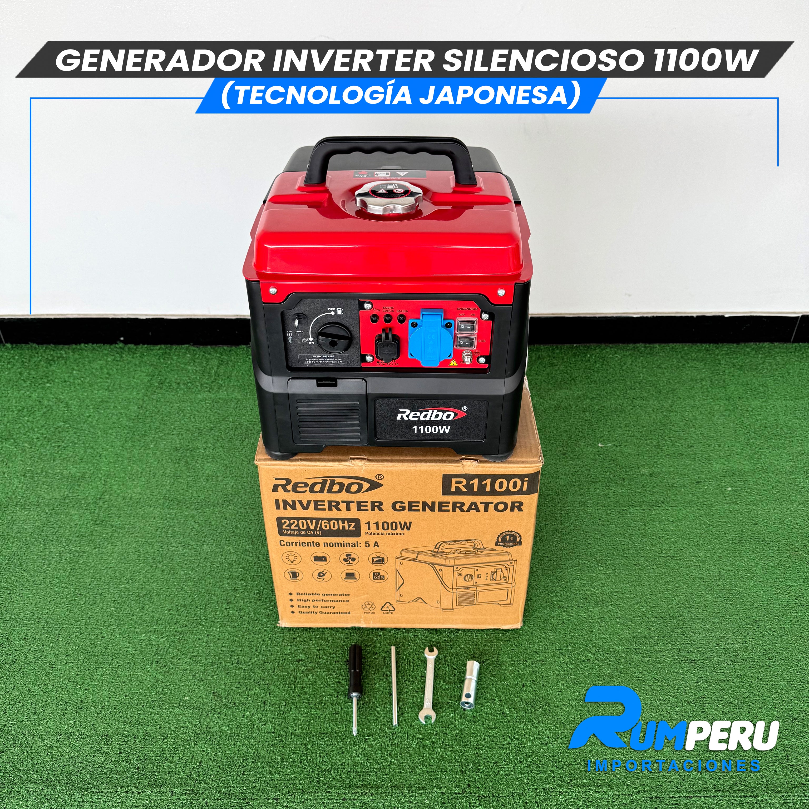 Generador Inverter Silencioso 1100W (Tecnología japonesa) – Mi tienda
